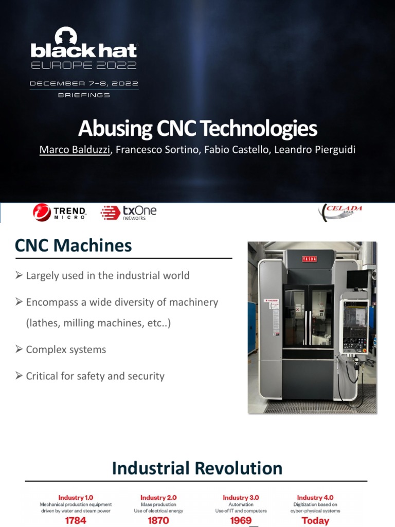 EU 22 Balduzzi Abusing CNC Technologies | PDF | Numerical Control | Computing