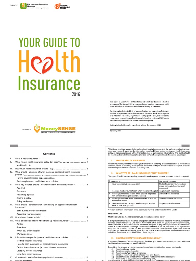 Guide To Health Insurance | PDF | Insurance | Deductible