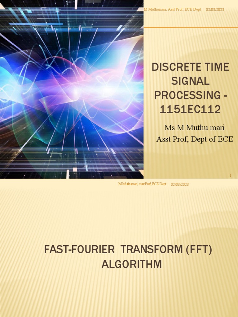 5 Fft Pdf Discrete Fourier Transform Fast Fourier Transform