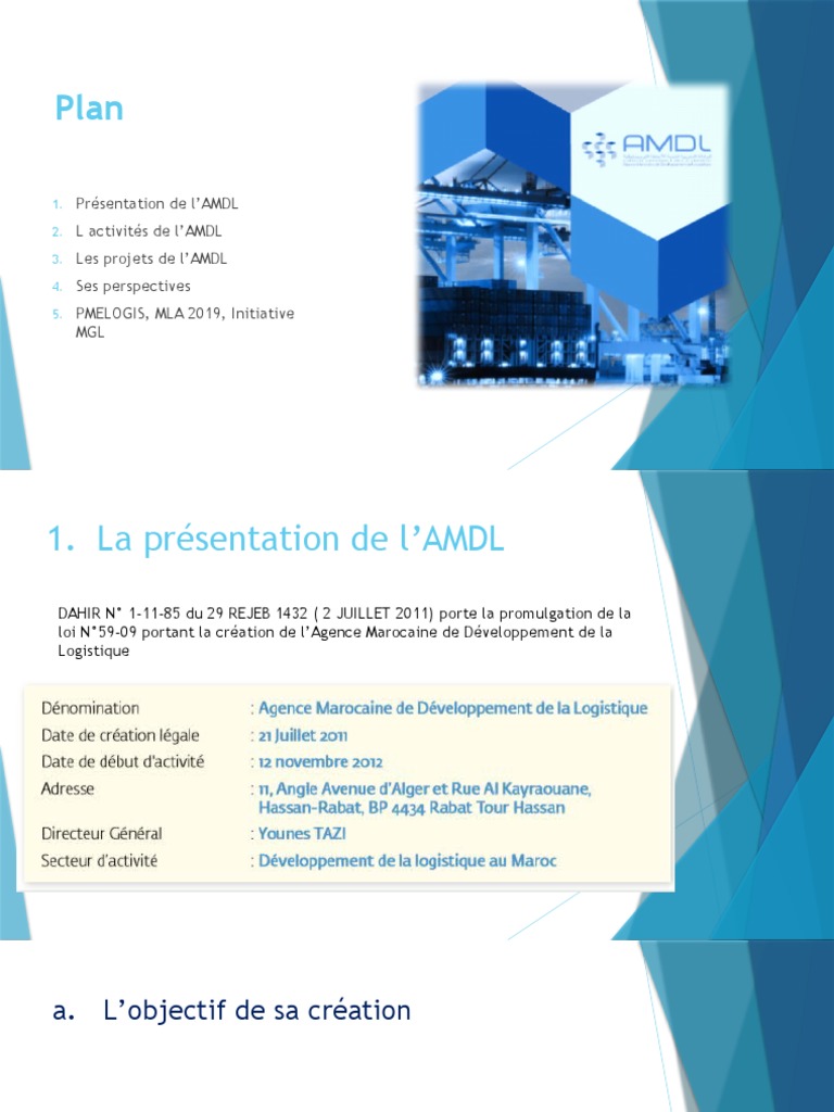 Présentation de l'AMDL et ses missions | PDF
