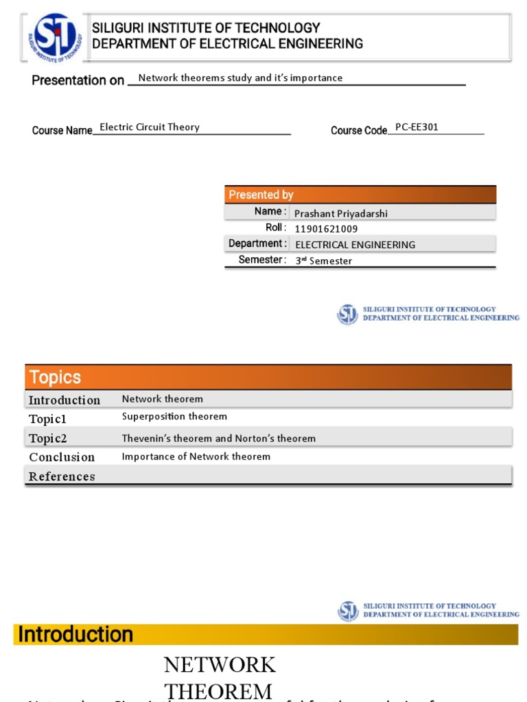 Network Theorems Study and It's Importance | Download Free PDF | Electrical Network | Network ...