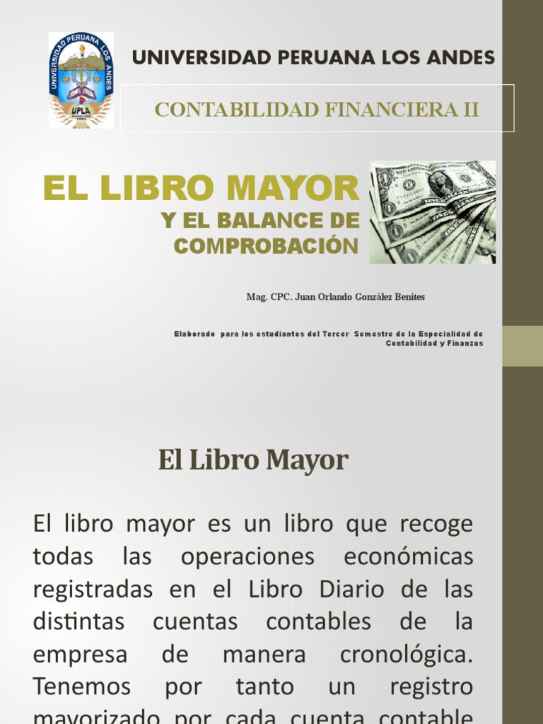 Análisis del Libro Mayor y el Balance de Comprobación según el Formato 6.1 de la SUNAT | PDF ...
