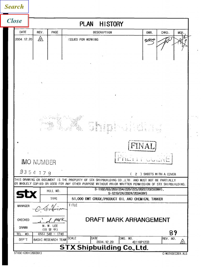 Draft Mark Arrangement for Tankers | PDF | Ships | Shipping