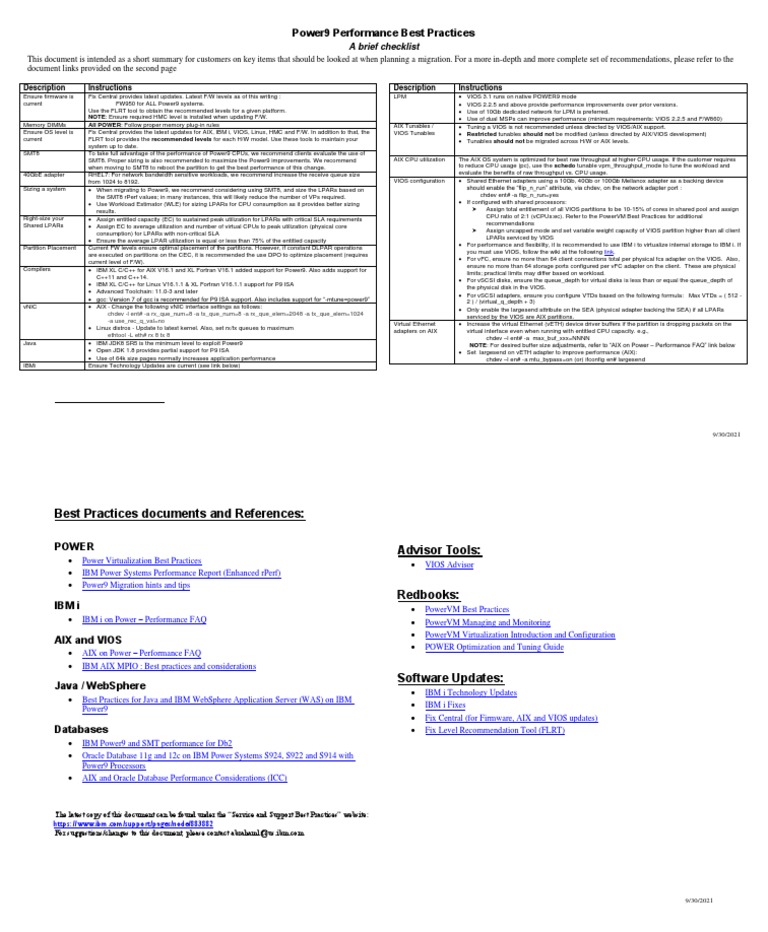 Power9 Performance Best Practices 0 | PDF | Central Processing Unit ... Power9 Performance Best Practices 0 | PDF | Central Processing Unit ...