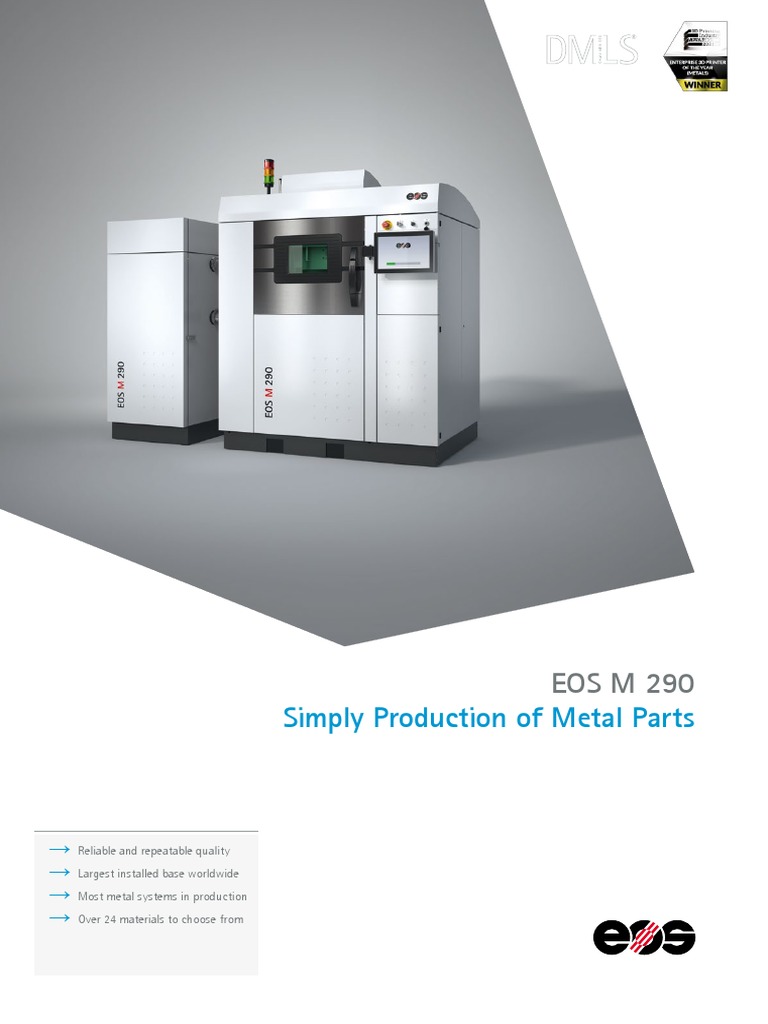 Eos System Data Sheet Eos M 290 en | PDF | Physical Sciences | Materials