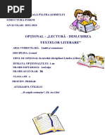 Proiect Didactic Substantivul | PDF