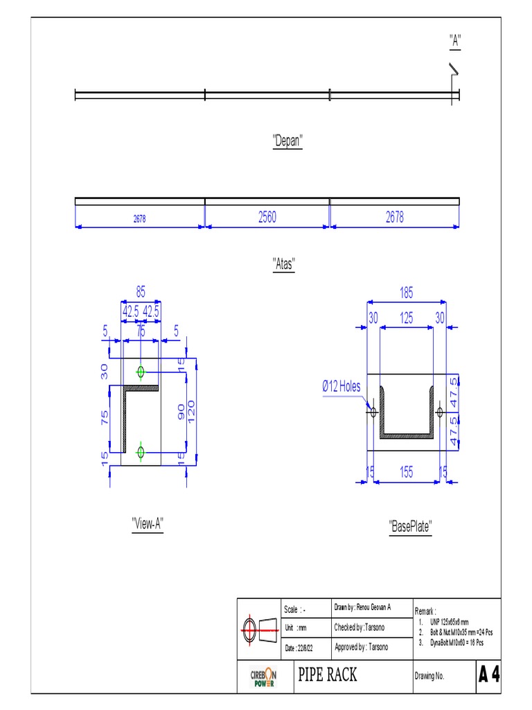 Bracing Pipe Rack | PDF