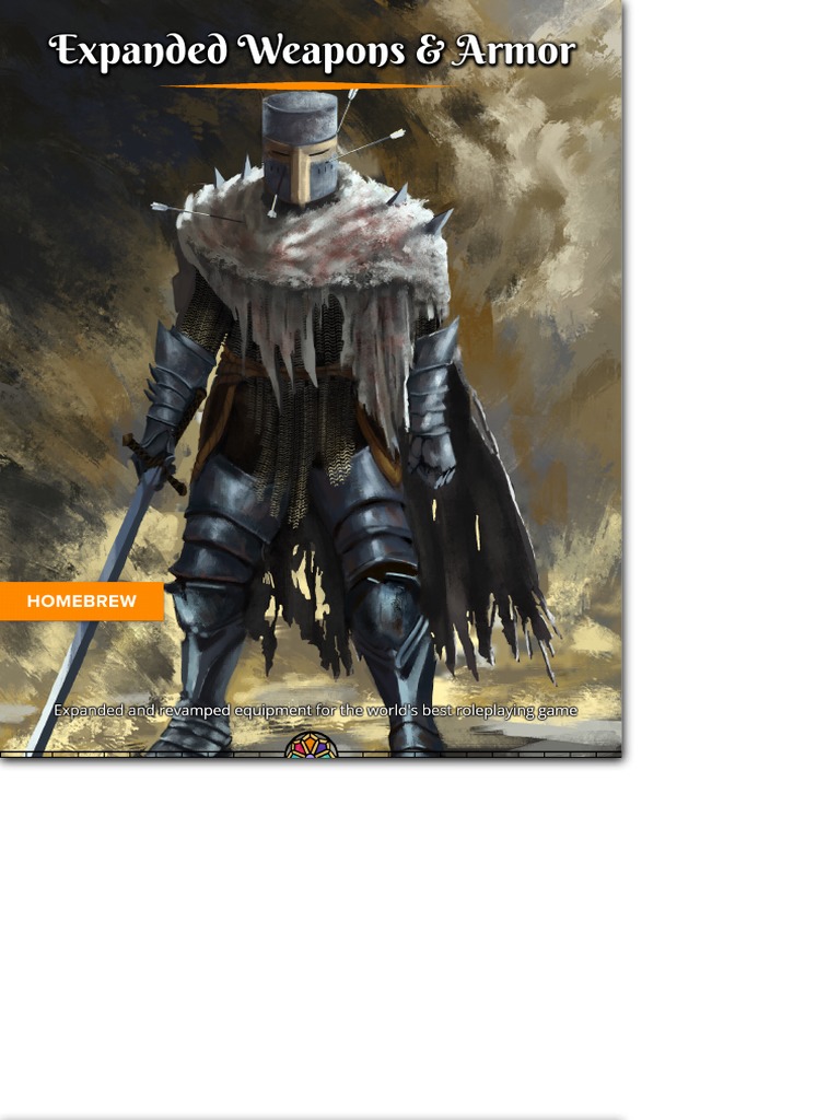 Expanded Weapons & Armor (5E) - GM Binder | PDF | Tools
