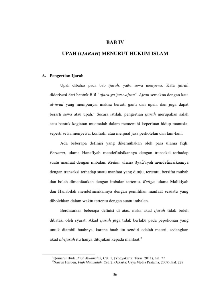 Konsep Ijarah dalam Hukum Islam | PDF