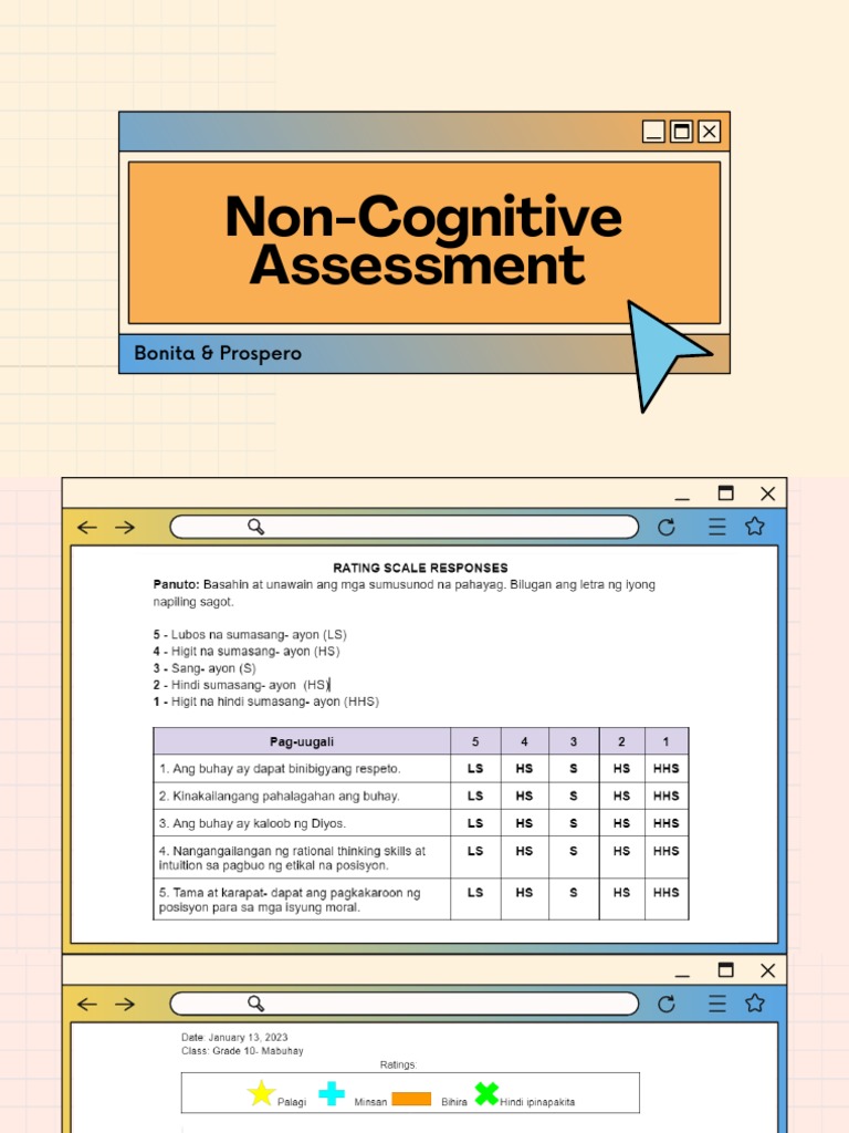 Bonita Non-Cognitive Assessment | PDF