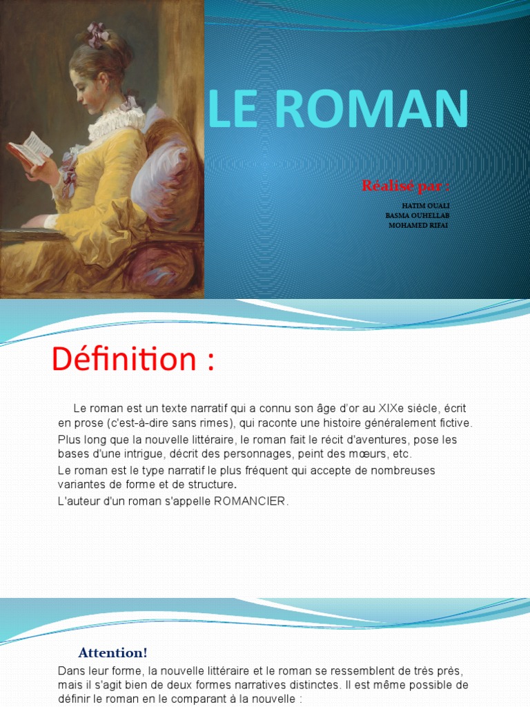 Le Roman | PDF | Romans | Réalisme (littérature)