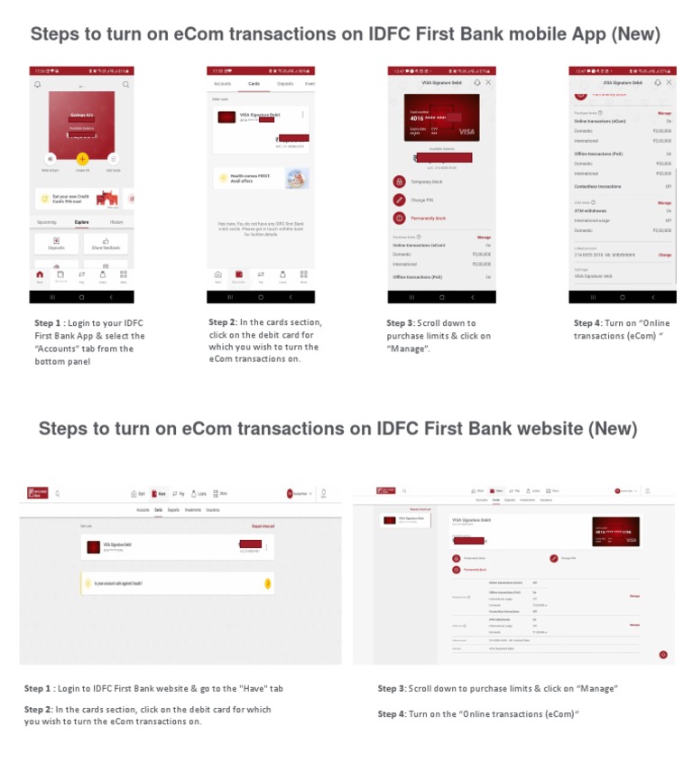 Steps To Turn On Ecom Flag New App | PDF