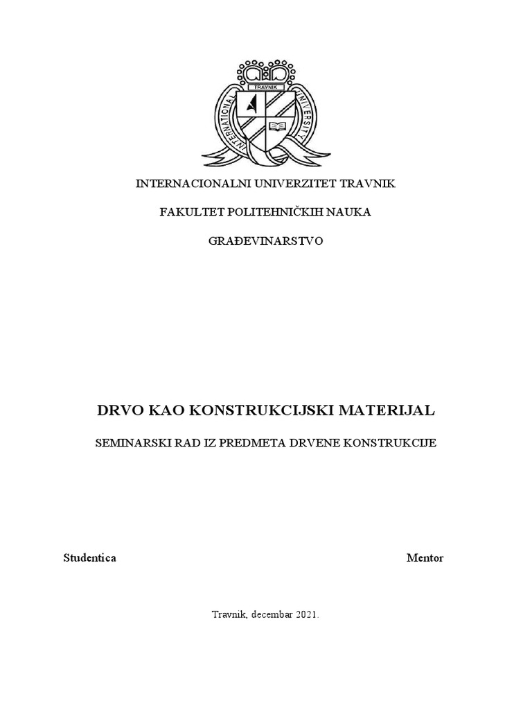 Drvene Konstrukcije - 26454 | PDF