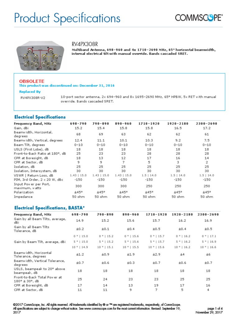 RV4PX308R | PDF | Antenna (Radio) | Electromagnetism