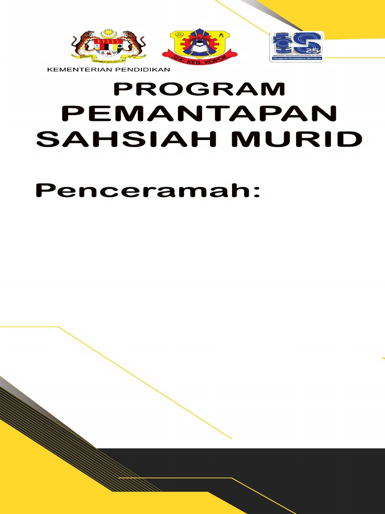 Bunting Pemantapan Sahsiah | PDF