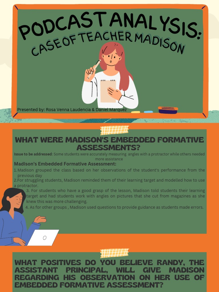 Teacher Madison's Formative Assessment Insights | PDF | Behavior ...