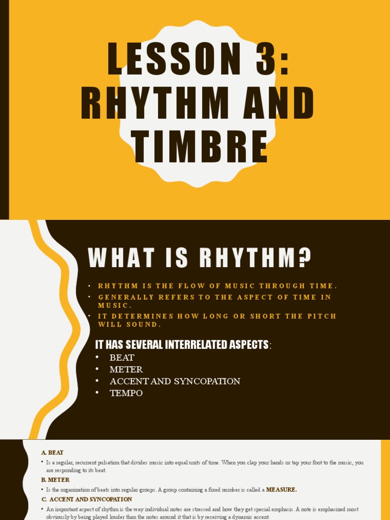 Lesson 3 | PDF | Tempo | Melody