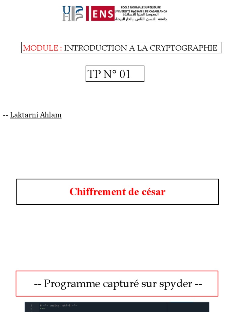 Introduction à la cryptographie et algorithmes | PDF | Cyberguerre ...
