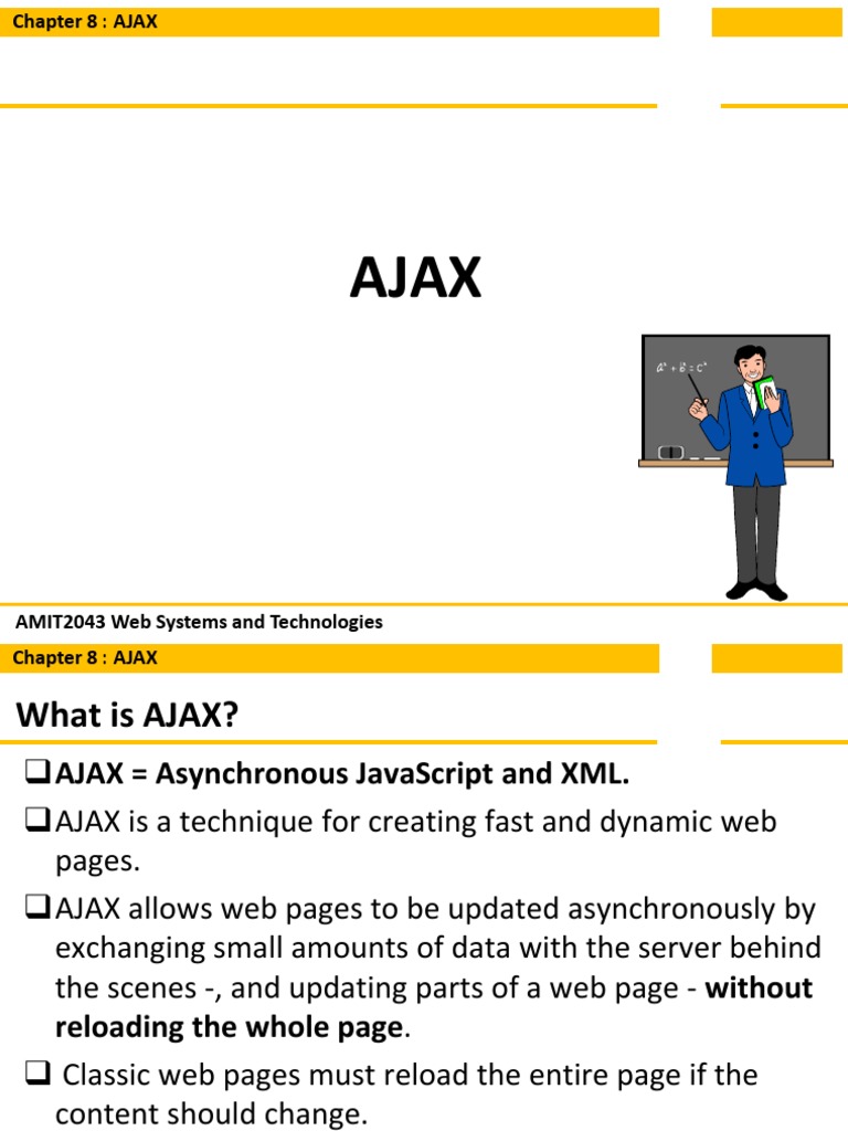 Chapter 8 Ajax | PDF | Ajax (Programming) | World Wide Web