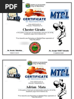Mythical Five Basketball Certificates | PDF | Sports & Recreation