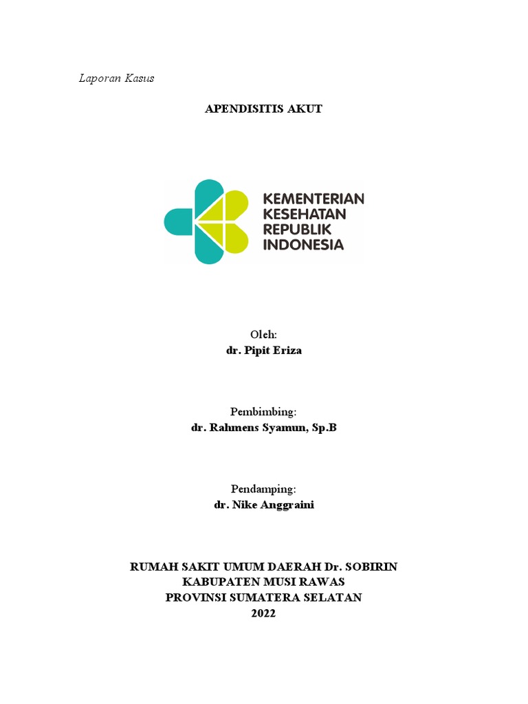 Laporan Kasus Acute Appendicitis | PDF