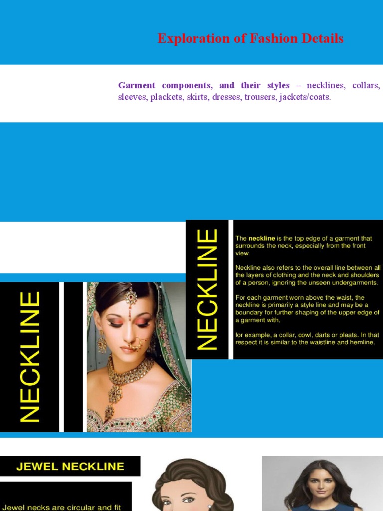 Session 3a - Fashion Details (Neckline, Collar, Sleeve, Skirts Dresses, Pockets, Trousers ...