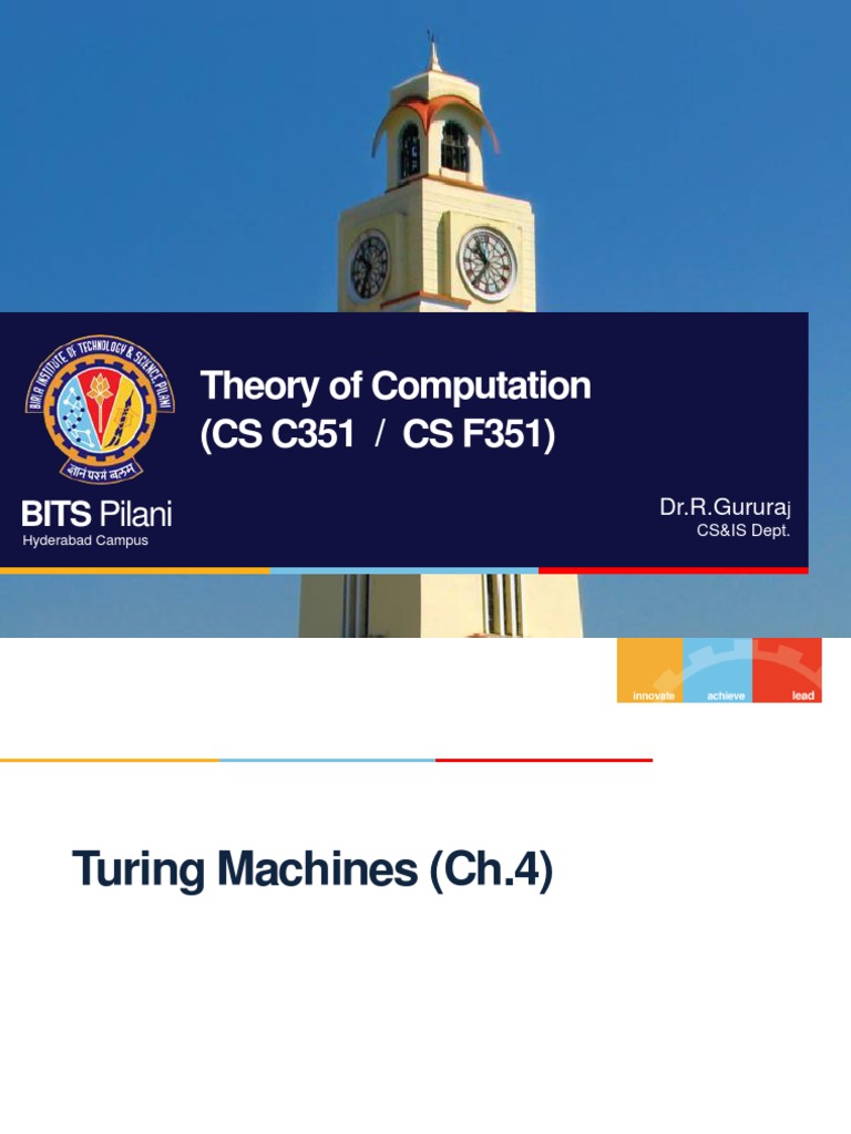 Ch.4 Turing Machines | PDF | Theory Of Computation | Mathematical Logic