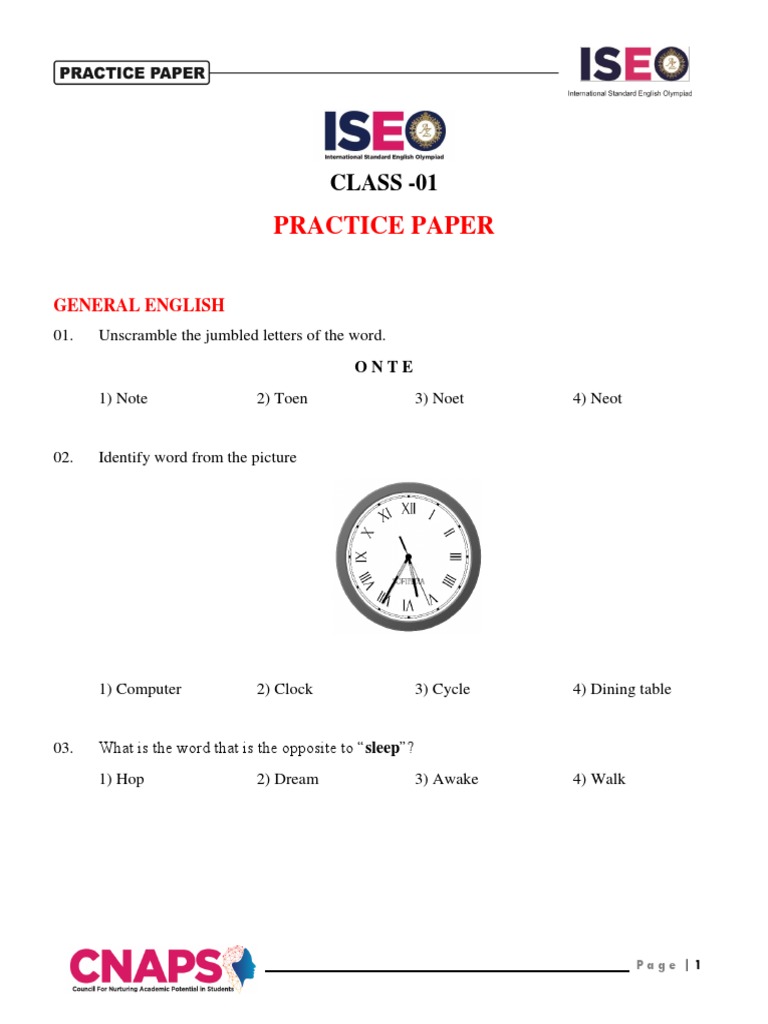 Practice paper answers | PDF | Linguistic Morphology | Syntax