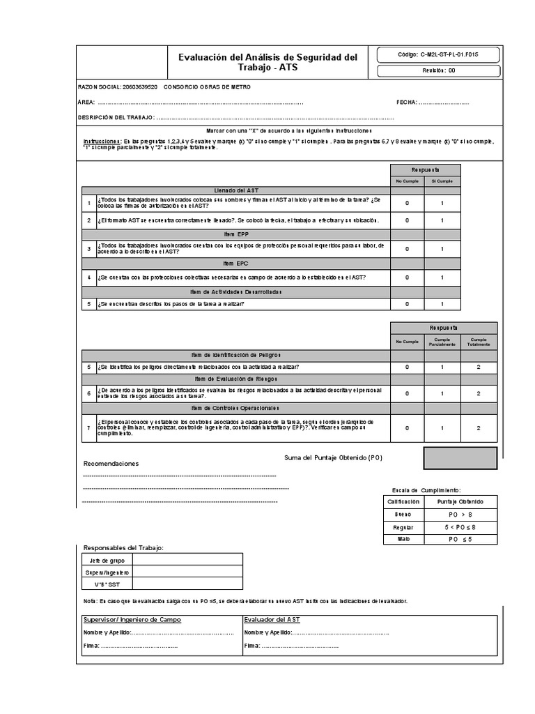Evaluacion AST | PDF