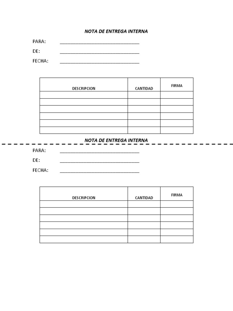 Nota de Entrega | PDF