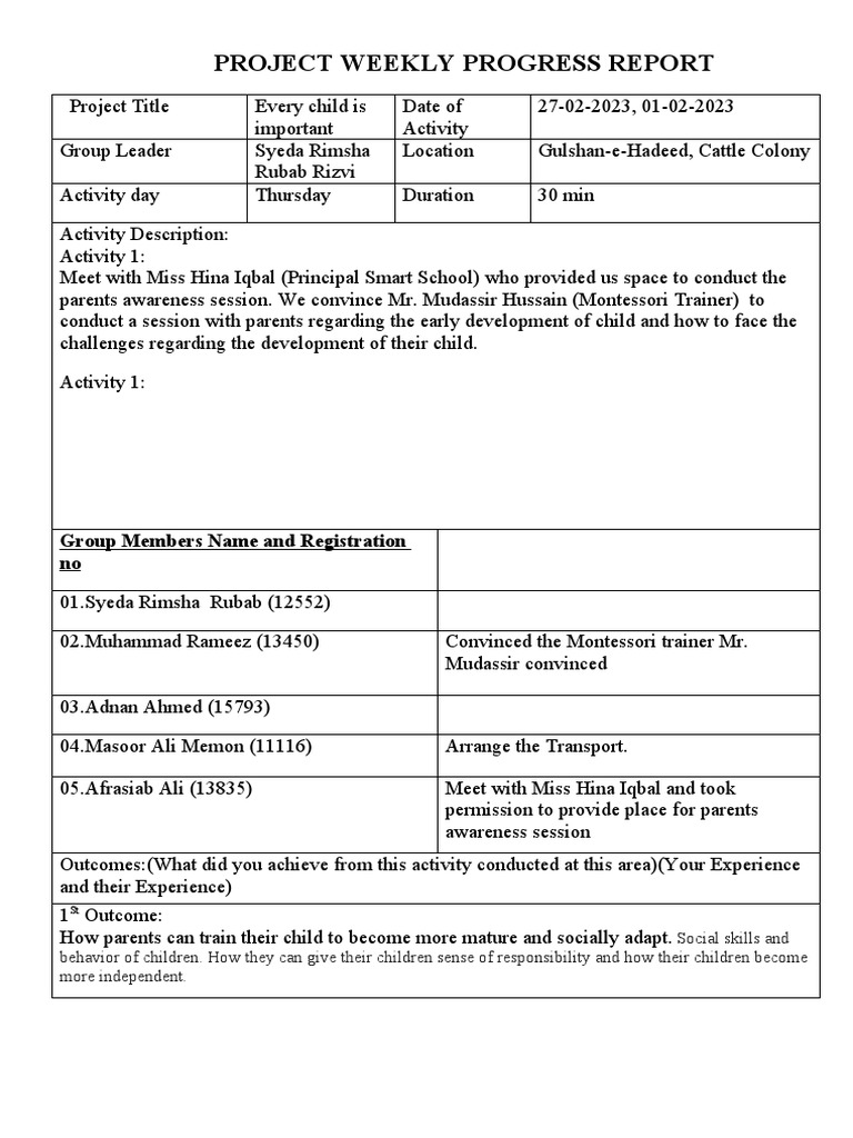 Parent Engagement Workshop Report | PDF