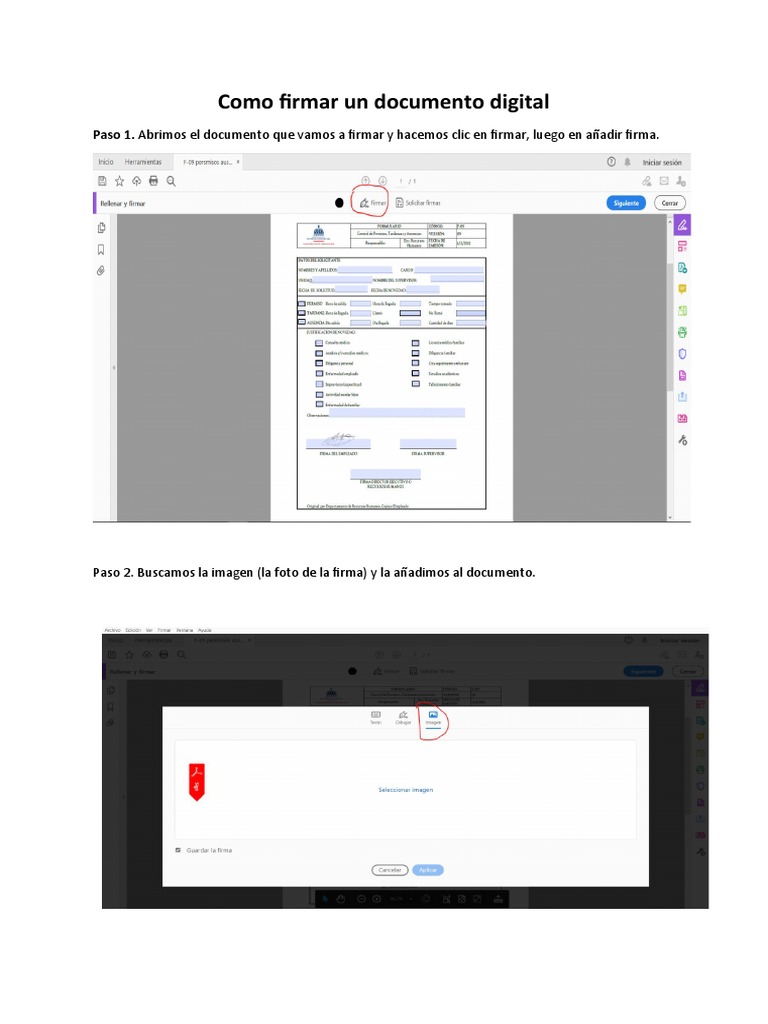 Cómo firmar digitalmente un documento en 3 sencillos pasos | PDF