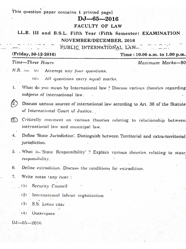Public Int Law | PDF