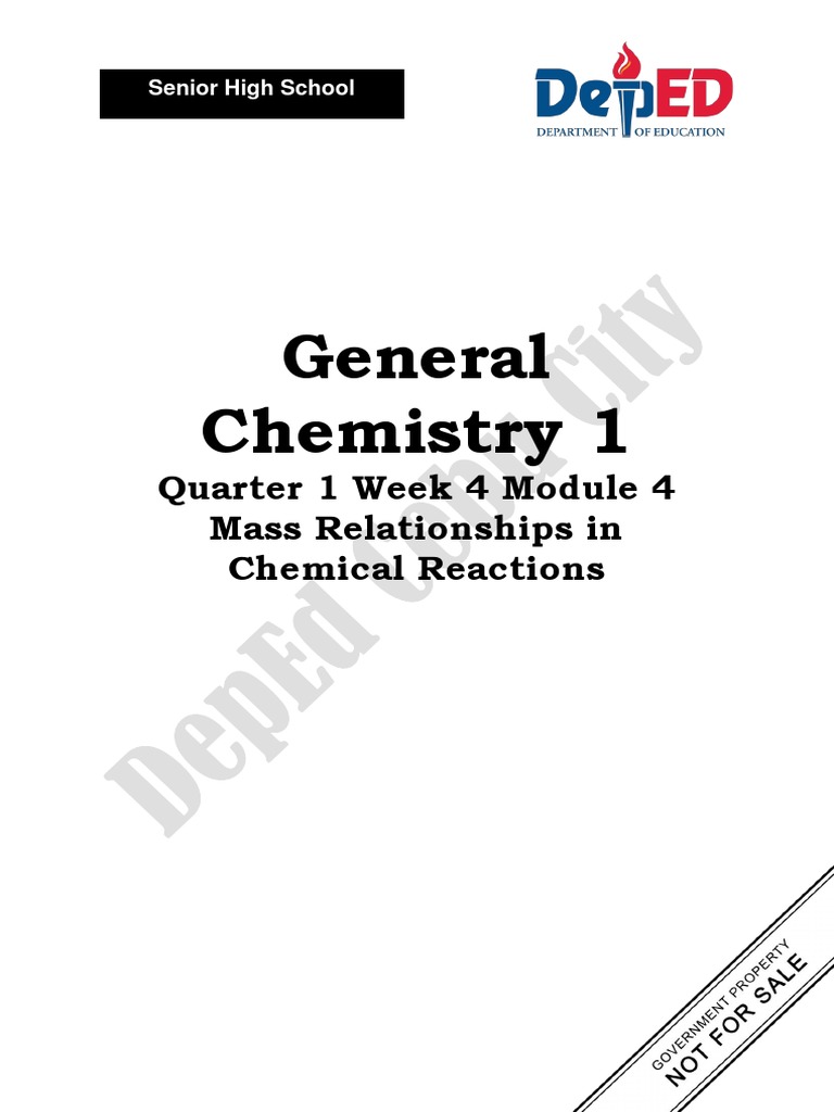 Gen Chem 1 Module 4 2nd Edition 2021 | PDF | Mole (Unit) | Stoichiometry