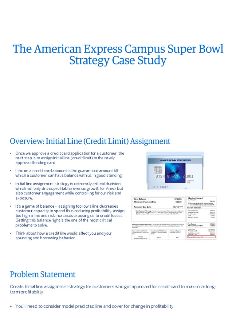 The Amex Campus Super Bowl Strategy Case Study Vfinal | PDF | Credit ...