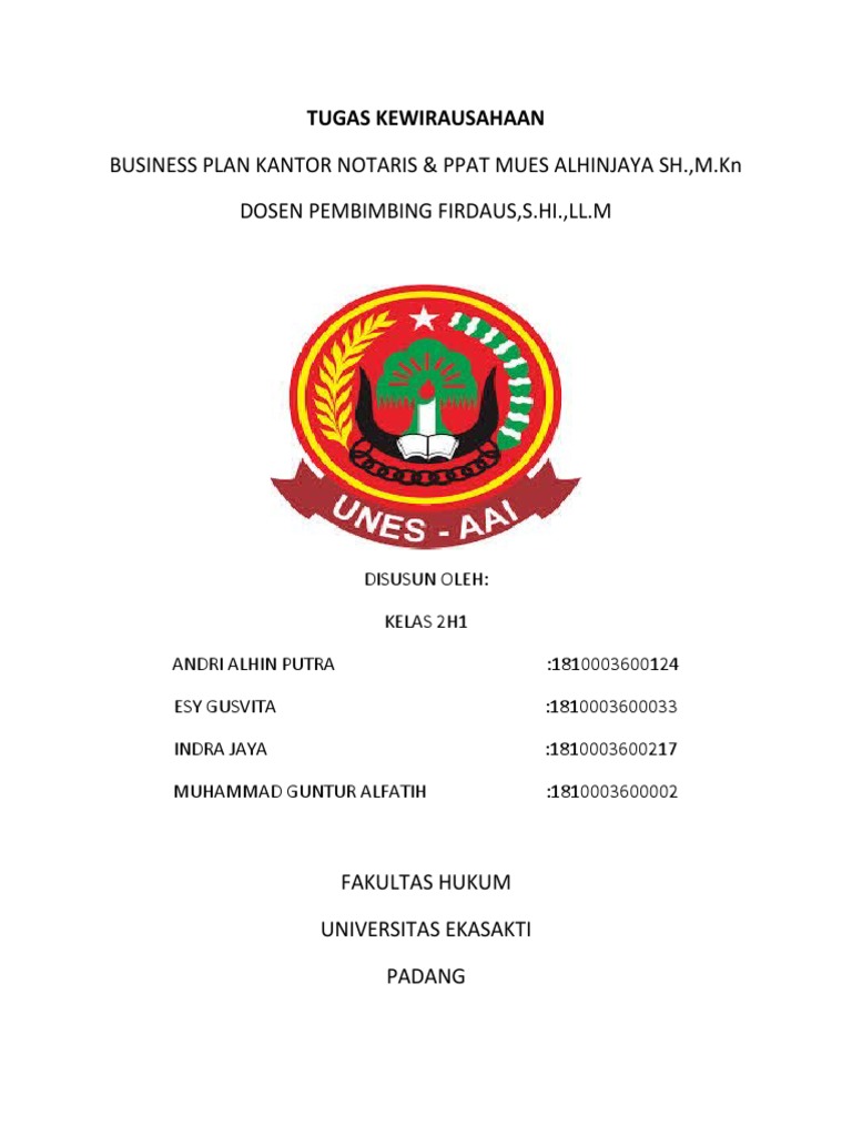 Tugas Kewirausahaan Plan Business | PDF