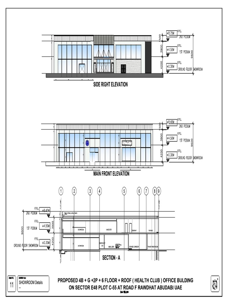 C55 - Showroom Elevations | PDF