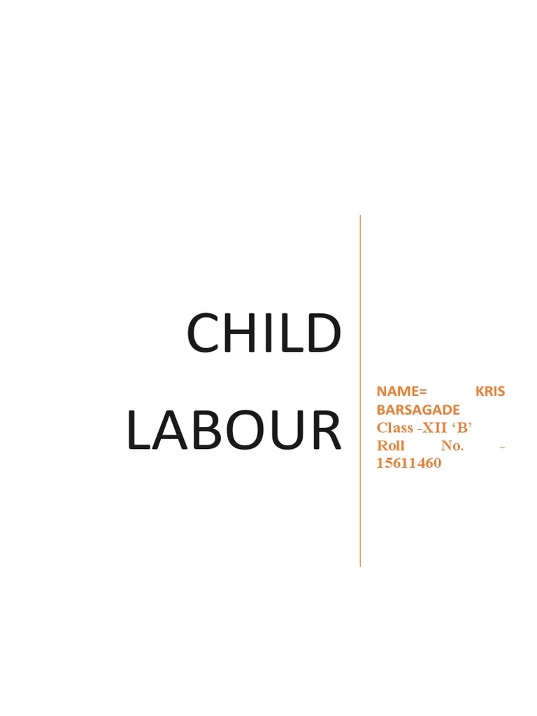 Child Labpour | PDF | Child Labour | International Labour Organization