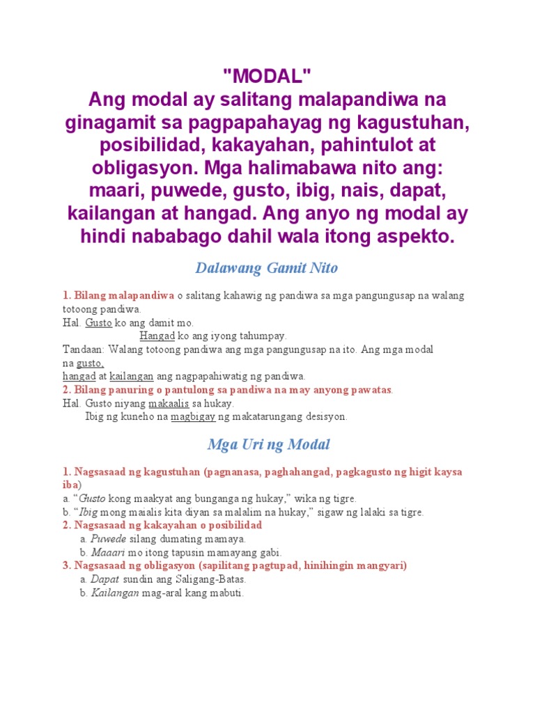 MODAL | PDF