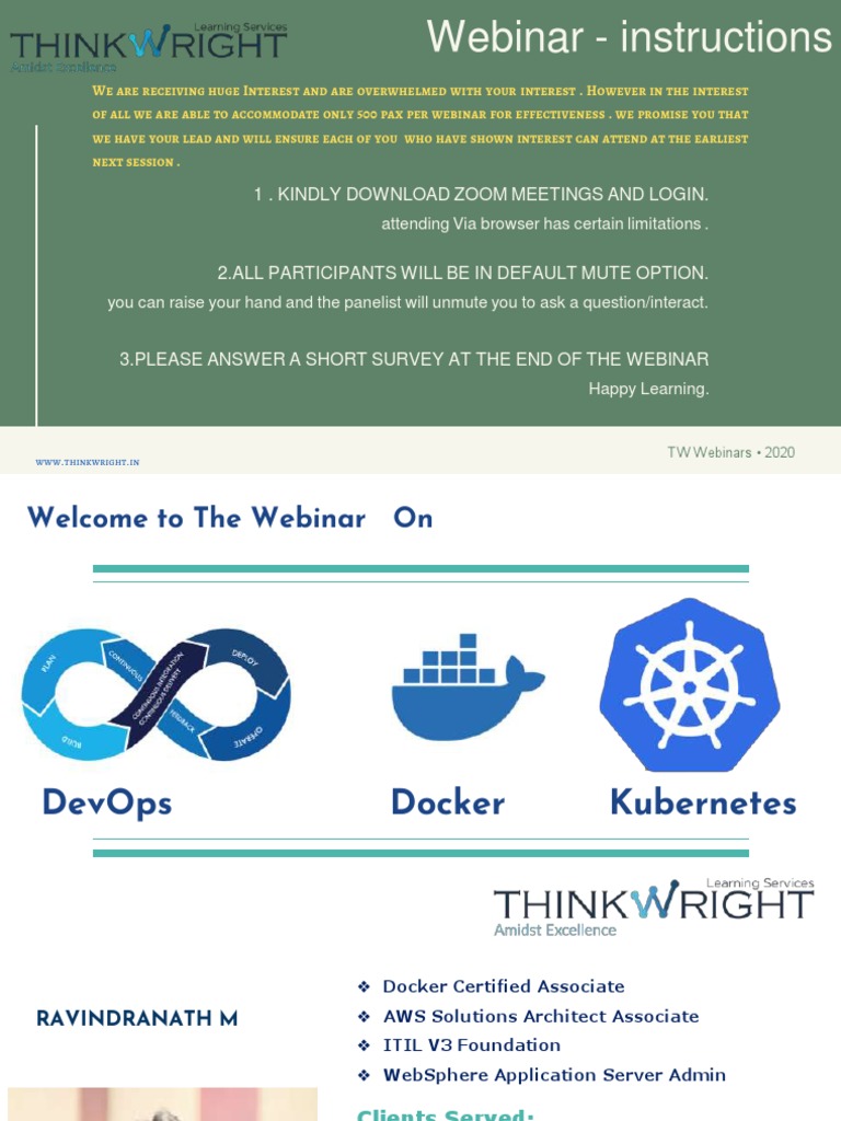Devops Webinar | PDF | Systems Engineering | Information Technology