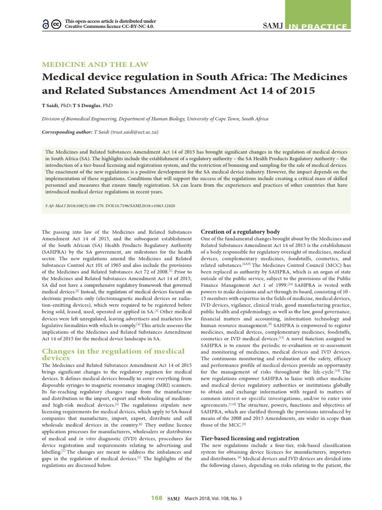 Export Medical Devices in South Africa | PDF | Medical Device | Health Care