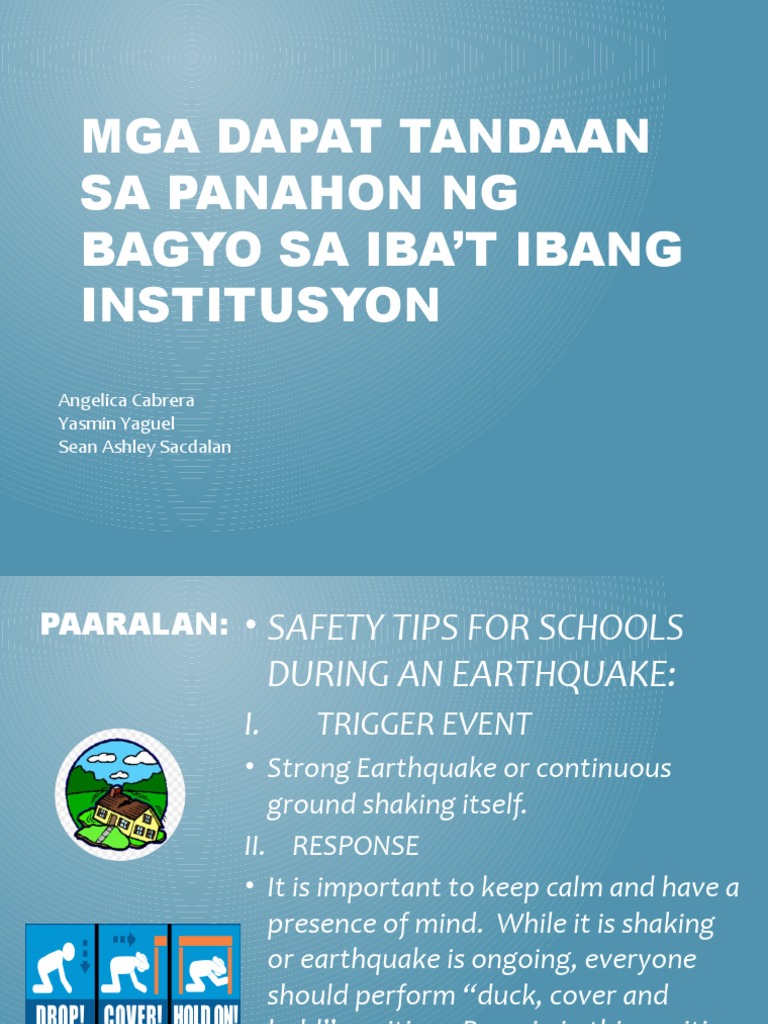 Gabay sa Sakuna para sa Institusyon | PDF | Emergency Evacuation