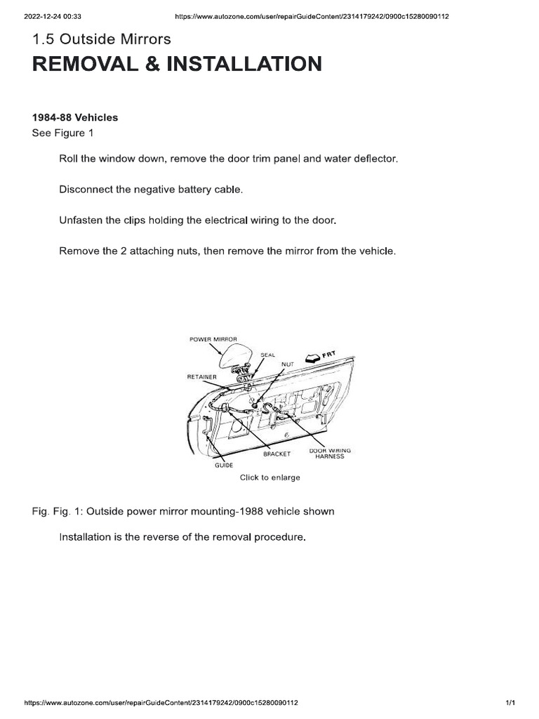 Outside Mirrors | PDF