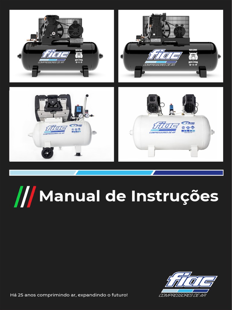 Manual do Usuário para Compressores de Ar FIAC | PDF | Motores ...