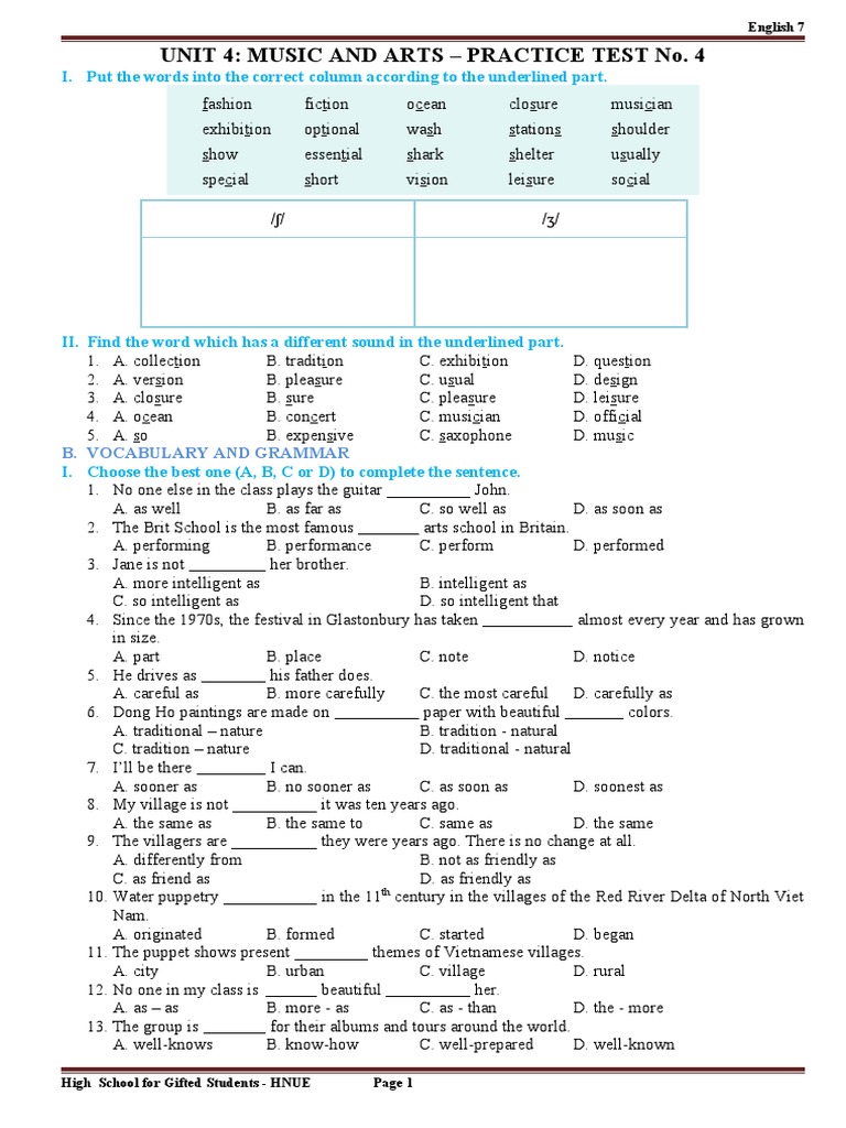 Unit 4 - Practice Test No. 4 | Download Free PDF | Robinson Crusoe ...