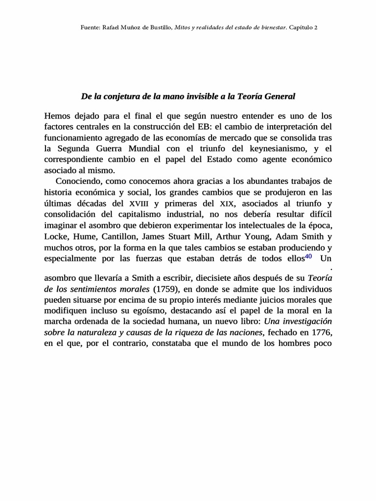 De La Conjetura de La Mano Invisible A La Teoría General - Muñoz Ed ... De La Conjetura de La Mano Invisible A La Teoría General - Muñoz Ed ...