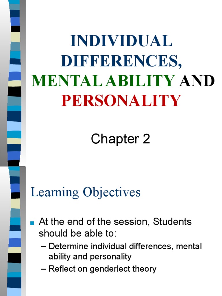 Understanding Individual Differences: A Review of Theories on Mental ...