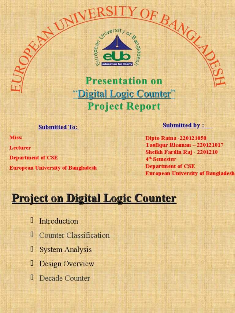 Digital Logic Counter Pdf Electronics Signal Processing