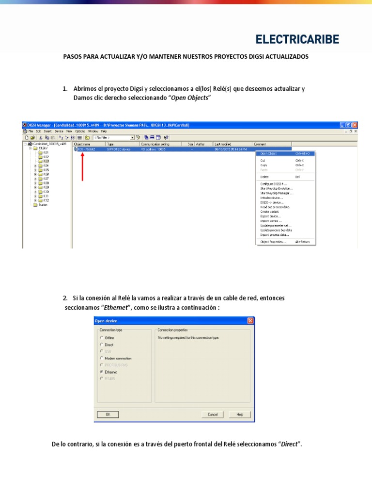 Procedimiento de Actualizacion Proyectos Digsi | PDF