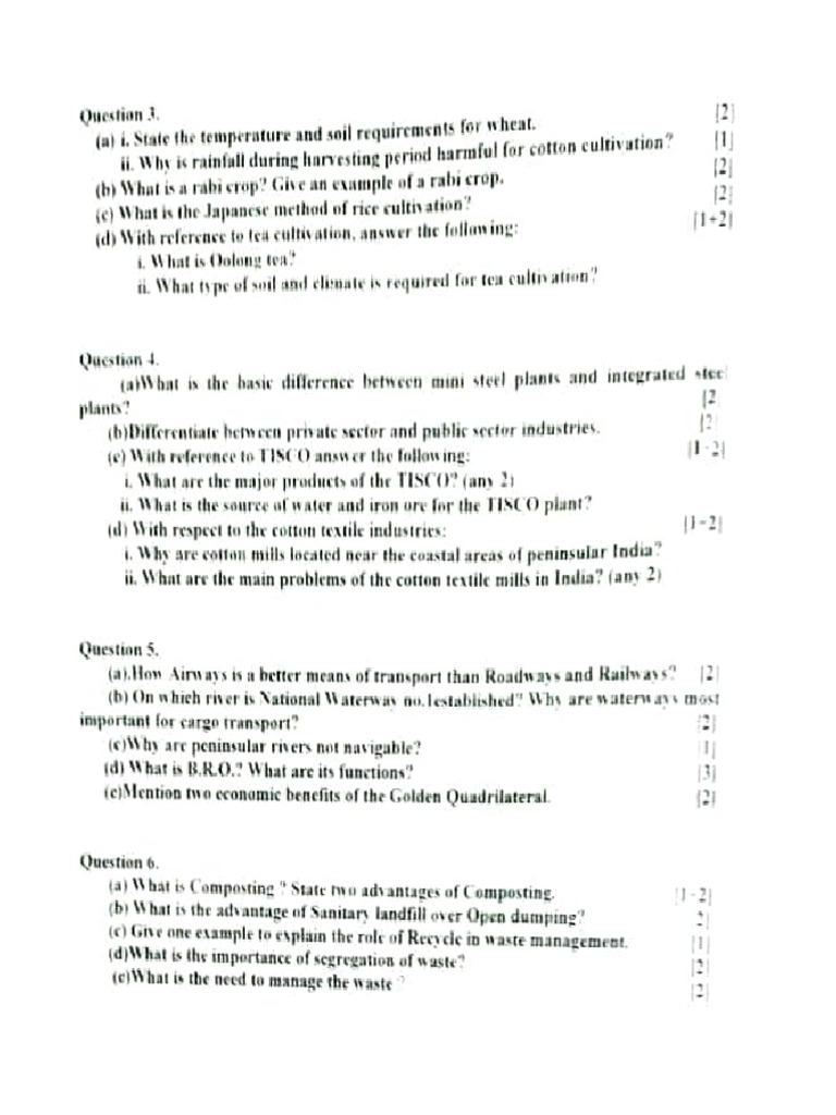 ICSE Pre Board Examinations (Class X) | PDF